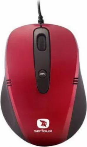 Mouse Laptop Serioux Pastel 3300 1600DPI Optic USB Red PMO3300-RD ...