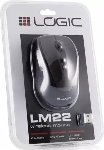 Mouse Wireless Logic LM-22 2.4GHz Negru m-lc-lm22 - cel.ro