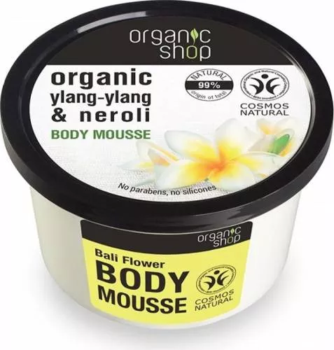 Mousse Organic Shop delicios pentru corp Bali Flower 250 ml 2479E - cel.ro