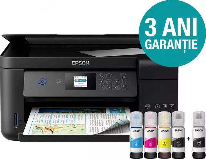 Multifunctionala inkjet color Epson CISS EcoTank ITS L4160 Duplex A4 ...
