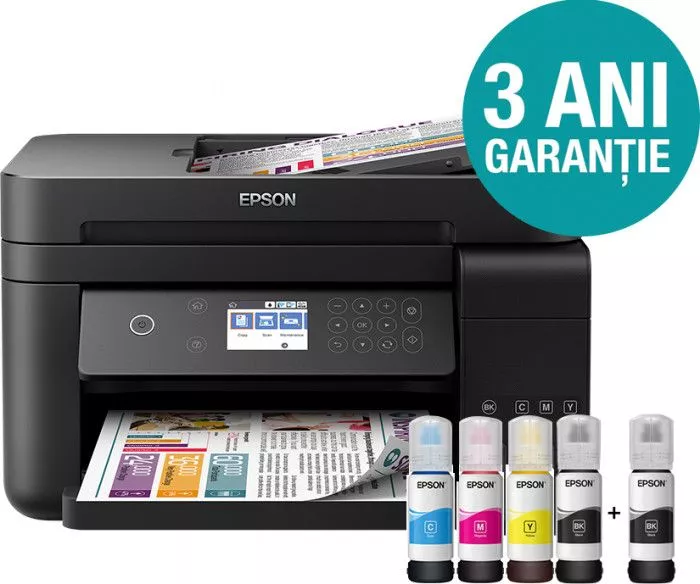 Multifunctionala InkJet Color Epson EcoTank L6170 Duplex Retea Wireless ...