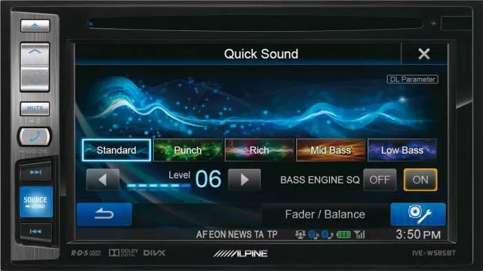 Multimedia Player Auto Alpine IVE-W585BT 6.2inch Bluetooth alarm_ive ...