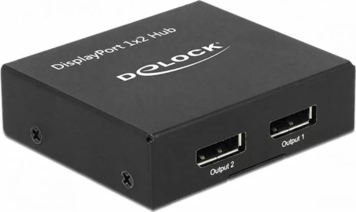 Multiplicator 2 porturi Delock Displayport 4K la CEL.ro