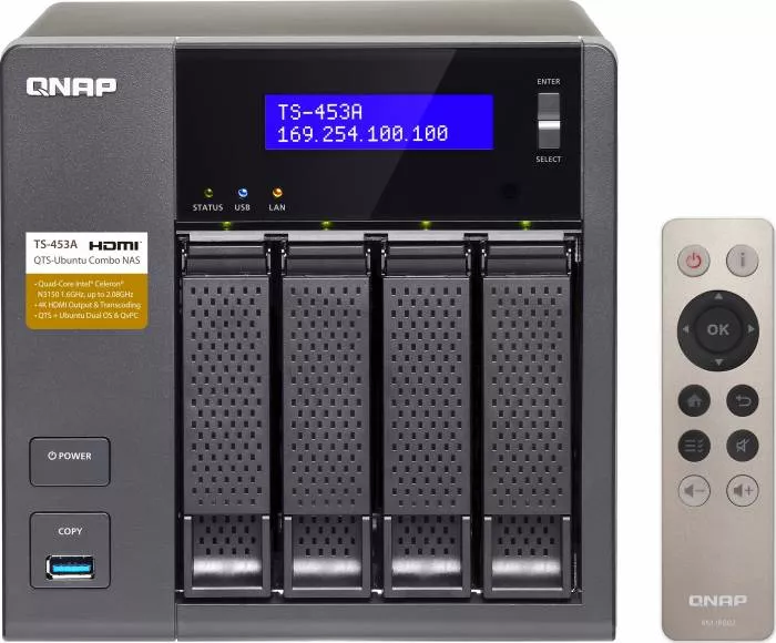 Nas Qnap Intel Quad Core 4Bay TS-453A-4G No HDD ts-453a-4g - cel.ro