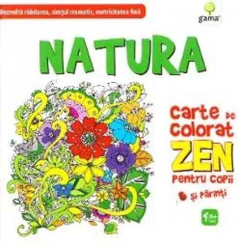 Natura. Carte de colorat Zen pentru copii 978-606-8248-27-1
