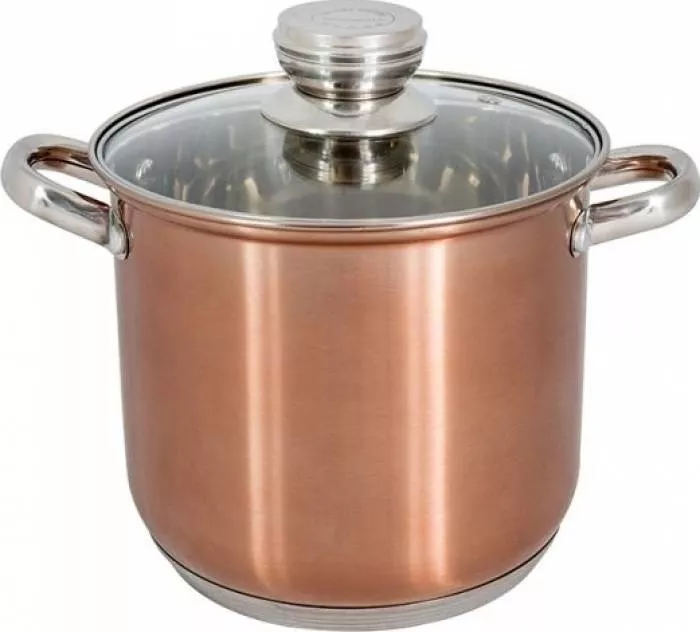 Oala cu capac Grunberg 18 cm Maro gr4118_maro - cel.ro