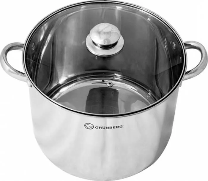 Oala cu capac Grunberg 30 cm Inox gr2130 - cel.ro Oala cu capac Grunberg 30 cm Inox gr2130 - cel.ro