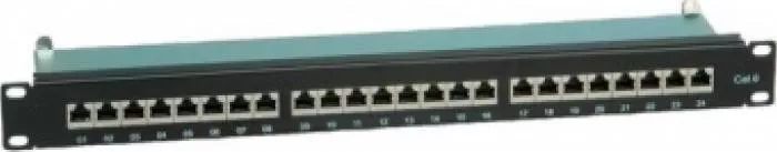 Patch Panel Value FTP Cat.6 24 porturi Negru 26.99.0353-5 - cel.ro