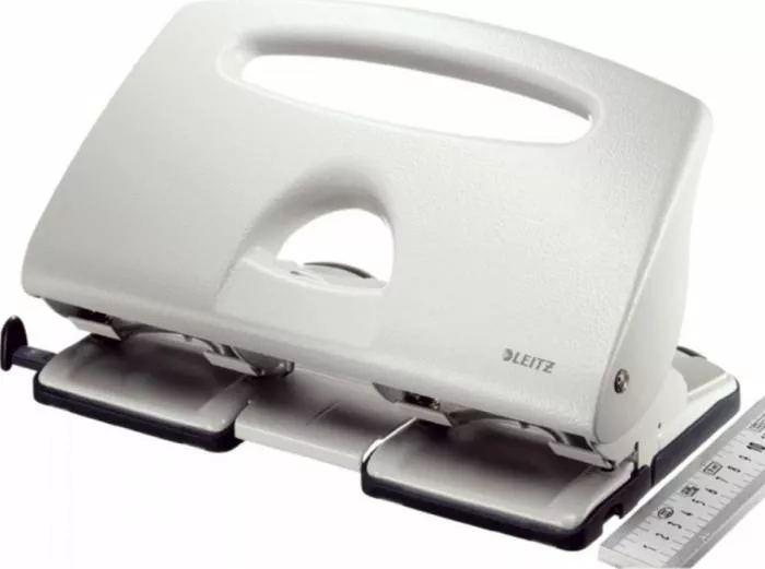 Perforator metalic LEITZ 5132 pentru 4 perforatii 40 coli - gri l ...