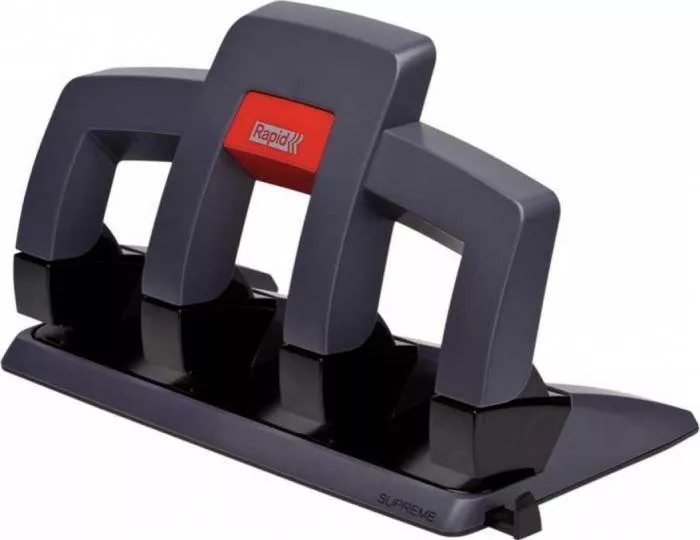 Perforator plastic RAPID Supreme SP34 PressLess cu 4 perforatii 30 coli ...