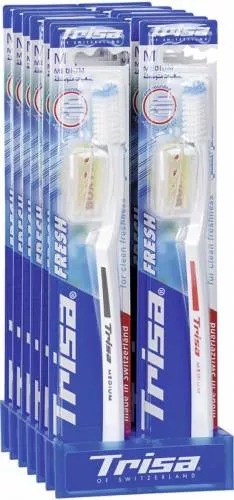 Periuta dinti Trisa Fresh Medium + capac protectie 602990 - cel.ro
