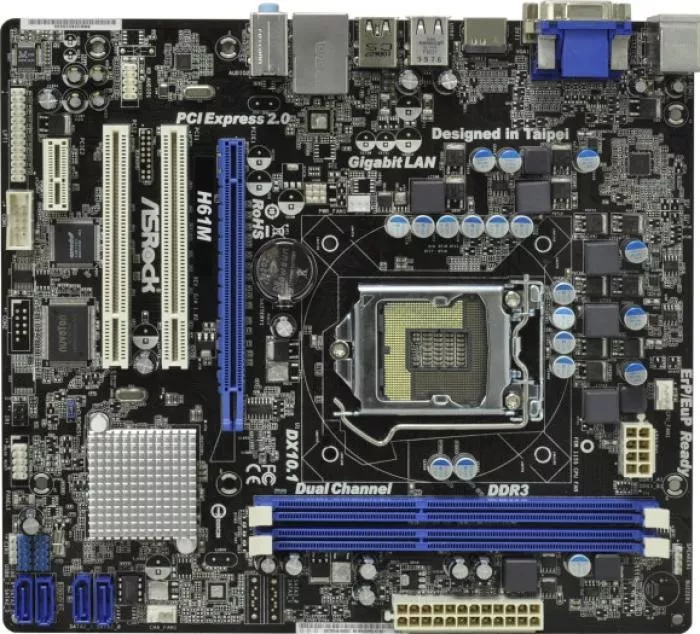 Placa de baza AsRocK H61M Socket 1155 Rev 3.0 h61m - cel.ro