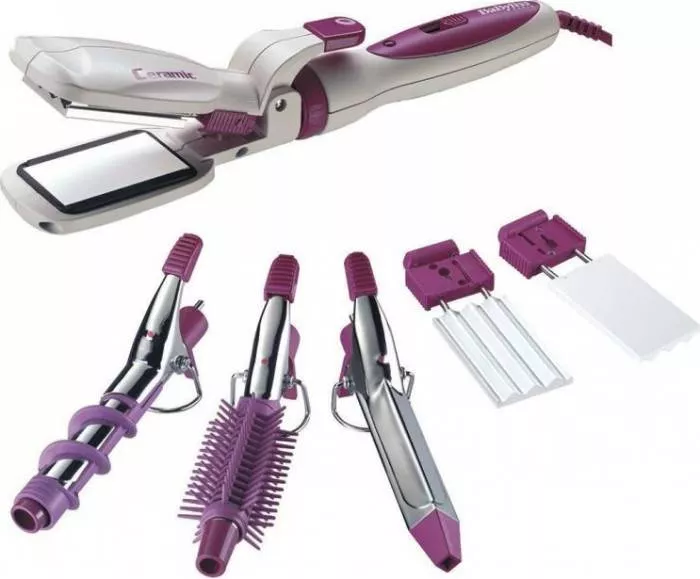 Ondulator BaByliss StyleMix 2020CE 145 C 8 accesorii placi creponare ...
