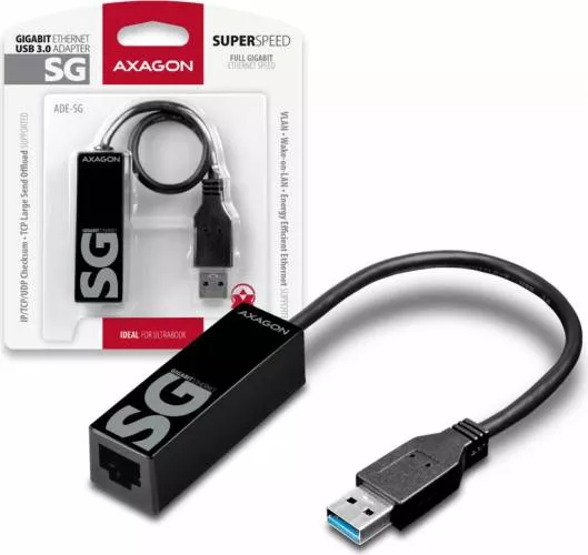 Placa de retea Axagon ADE-SG USB3.0 Gigabit Ethernet ade-sg - cel.ro