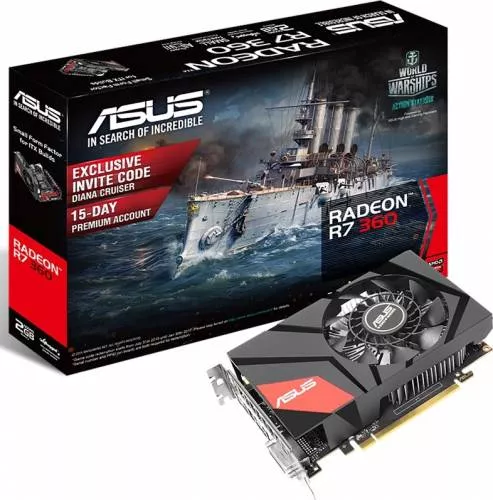 Placa video Asus Radeon R7 360 Mini 2GB GDDR5 128bit MINI-R7360-2G