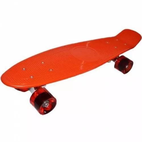 Placa Skateboard roti silicon 56 cm Orange Robentoys la CEL.ro