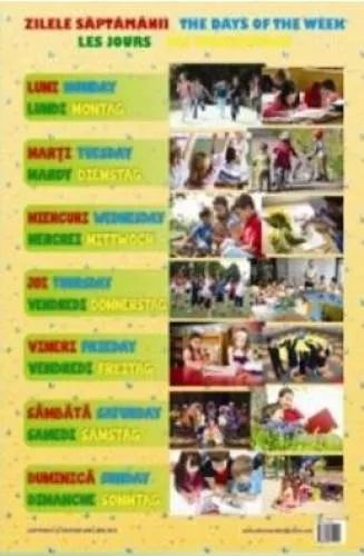 Plansa Zilele Saptamanii 978-606-574-445-5 - cel.ro