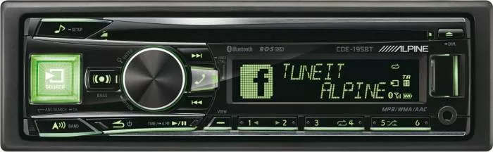 Player Auto Alpine CDE-195BT 4X50W RMS Bluetooth USB AUX Negru alarm ...