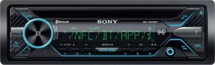 Player auto Sony CD-1DIN MEXN5200BT 4X55W Bluetooth NFC USB
