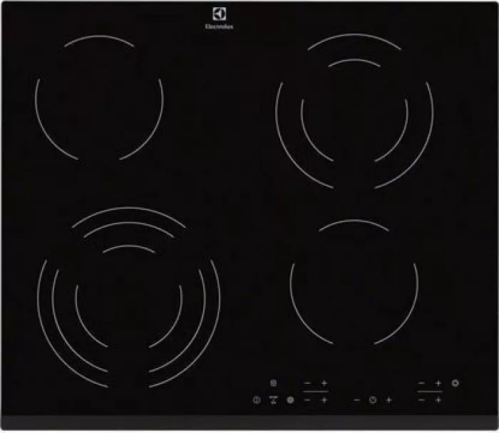 Plita incorporabila Electrolux EHF6343FOK 6400W 4 Arzatoare Negru ...