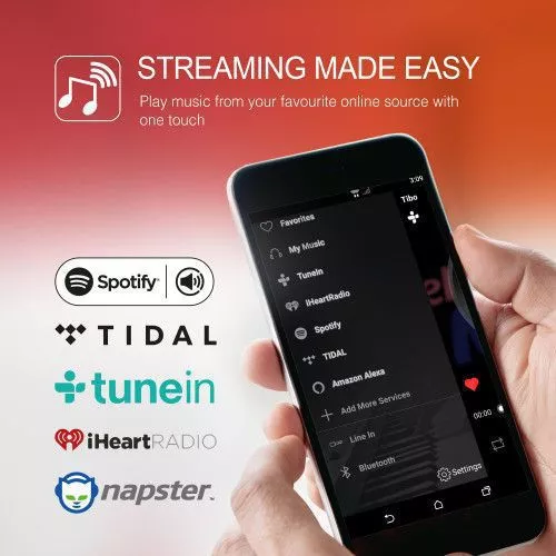 Tibo SmartStreamer Bluetooth Wi-Fi Reciver Internet Radio la CEL.ro
