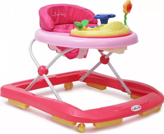 Premergator copii Moni Baby Walker Infinity Roz 00000109 - cel.ro