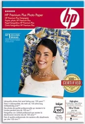 Premium Plus High-gloss Photo Paper HP 100 sheets q8029a - cel.ro