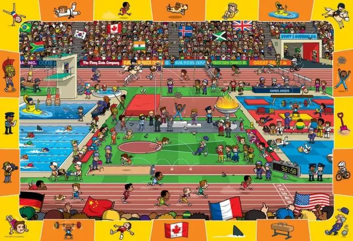 Puzzle 100 piese Spot and Find Olympics 6100-0497