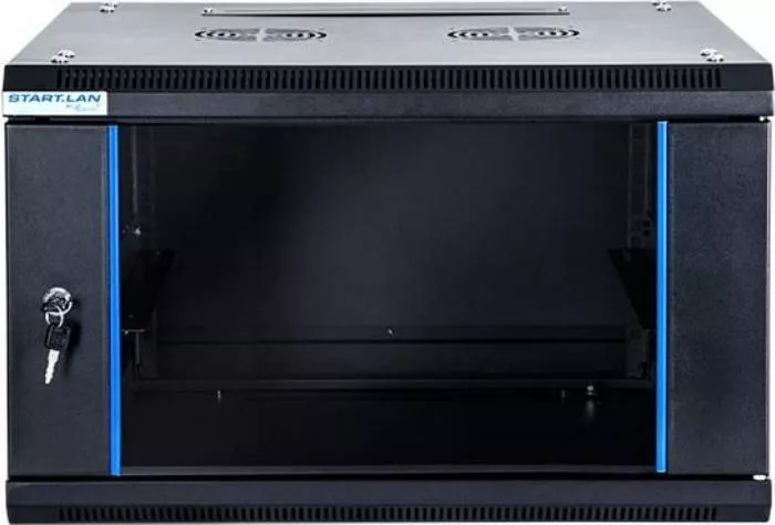 Rack Server START.LAN 19 inch 6U 600x600mm Negru STLWMC-6U-66-GSB - cel.ro