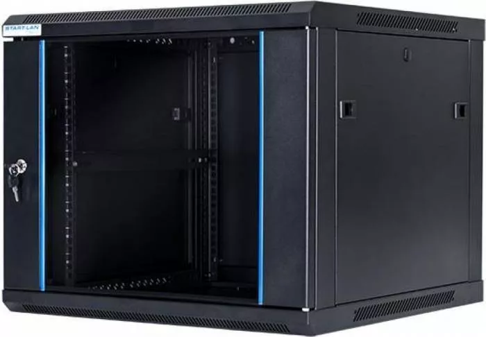 Rack Server START.LAN STLWMC-9U-66-GSB-C 19 inch 9U 600x600mm Negru ...