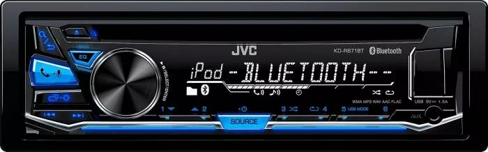 Radio MP3 Player Auto JVC KD-R871BT USB AUX Bluetooth Subwoofer control - cel.ro