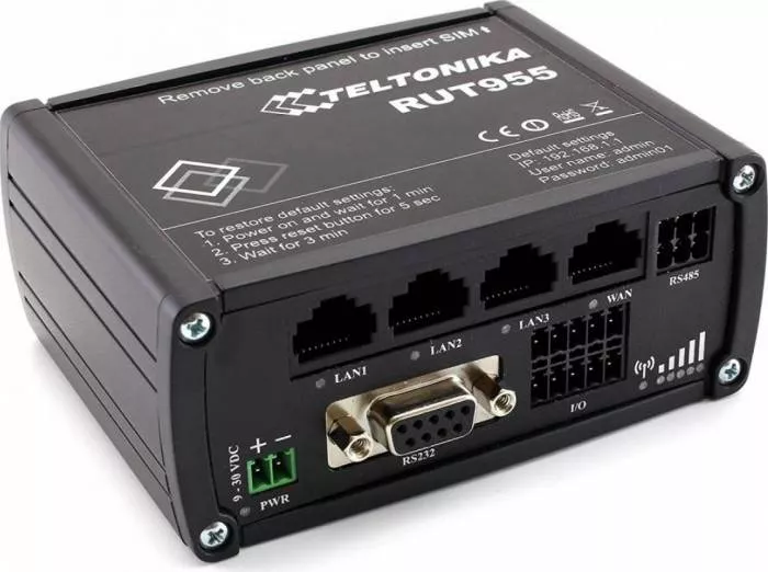 Router Teltonika Dual SIM WPA WPA2 Port USB Single Band 4G LTE rut955 ...