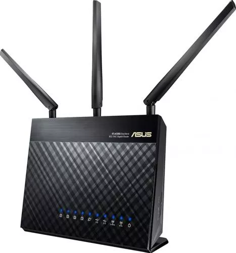 Router Wireless Gigabit ASUS RT-AC68U Dual-Band 600 + 1300 Mbps USB 3.0 ...