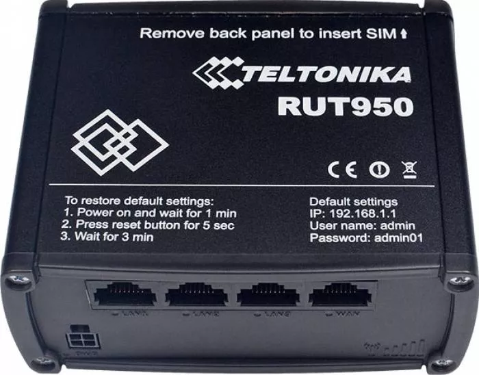 Router Wireless Teltonika RUT950 300 Mbit/s rut950hg12c0 - cel.ro
