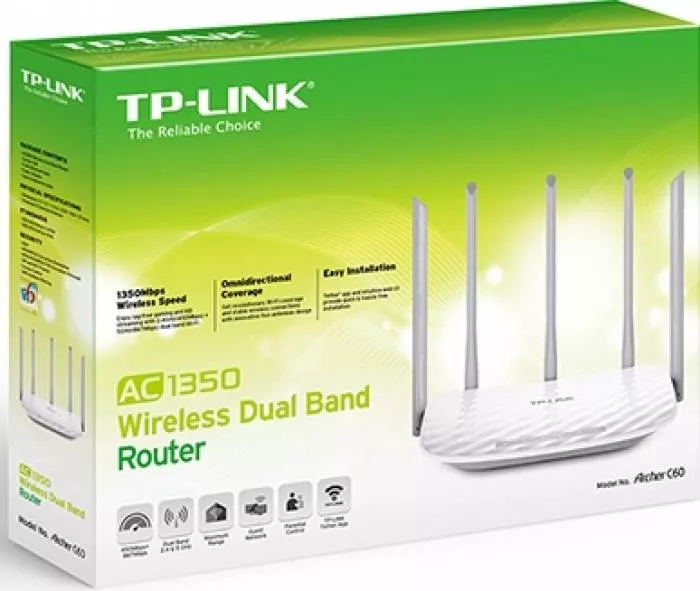Router Wireless TP-Link Archer C60 Dual Band AC1350 Ultra Range archer ...