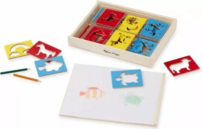 Sabloane din lemn Mix - Melissa and Doug md9331