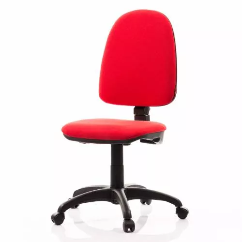 Scaun birou ergonomic PRESTIGE baza PP contact permanent stofa Rosu ...