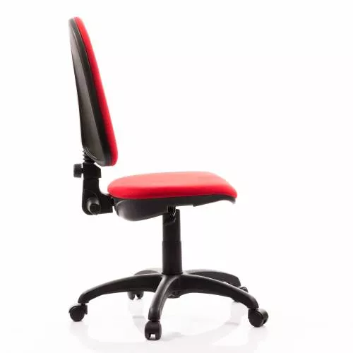 Scaun birou ergonomic PRESTIGE baza PP contact permanent stofa Rosu ...