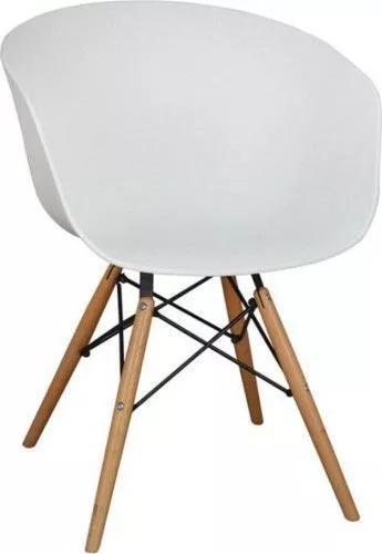 Scaun living Berta Alb la CEL.ro