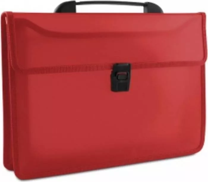 Servieta din plastic PP cu 2 compartimente cu inchidere si maner DONAU ...