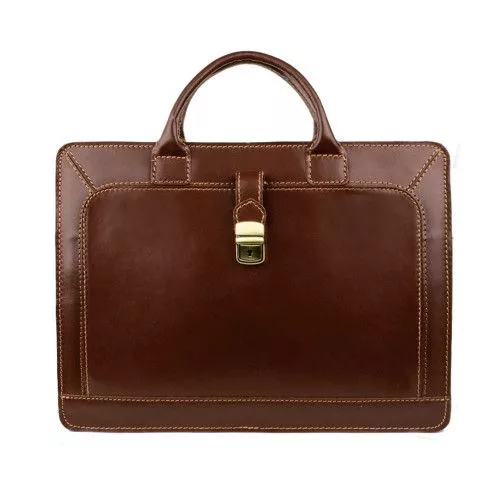 Servieta office din piele naturala cognac 11A Suveran f11a - cel.ro