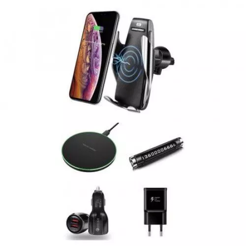 Set 5 buc Incarcator car Automatic SMART sensor fast wireless chargers ...
