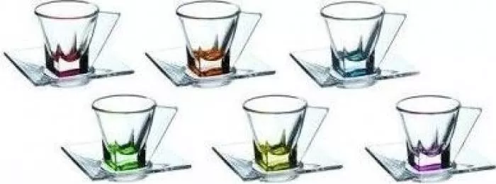 Set 6 Cesti Espresso Colorate Fusion RCR 73195020006 - cel.ro