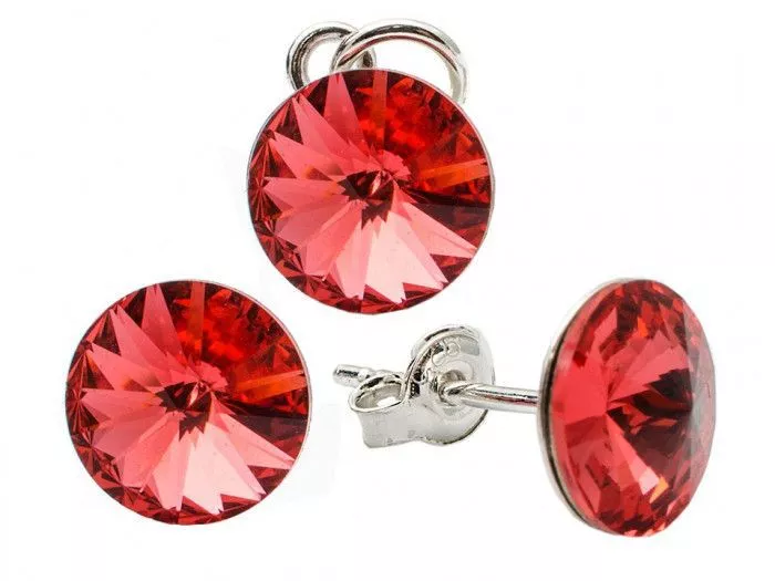Set argint 925 cu swarovski elements 8 mm srsr852 - cel.ro