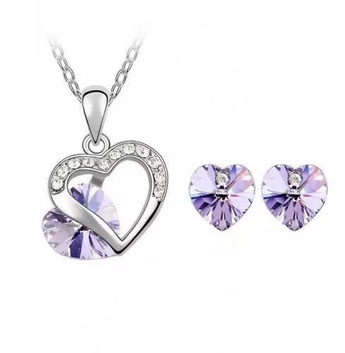 Set argint cu Cristale Swarovski PurpleTruth sacspt2 - cel.ro