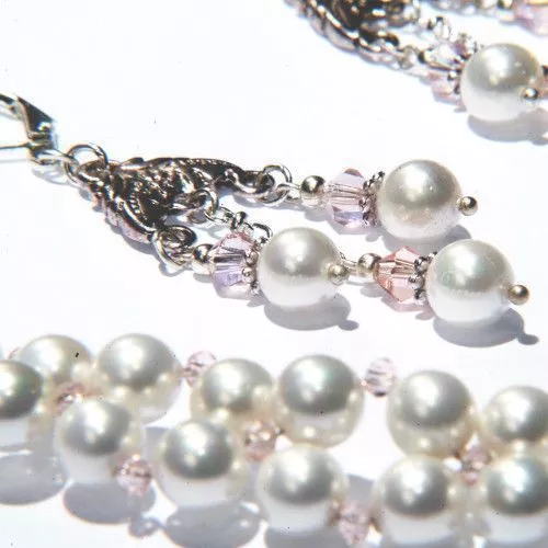 Set bijuterii GANELLI - Colier si Cercei din Perle Mallorca 0300a