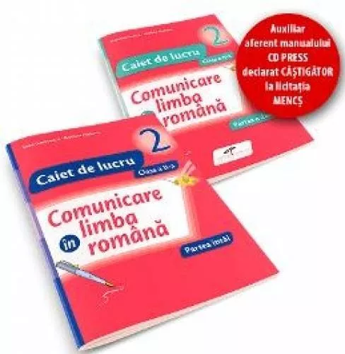 Set caiet Comunicare in limba romana cls 2 partea I+partea II - Iliana - cel.ro