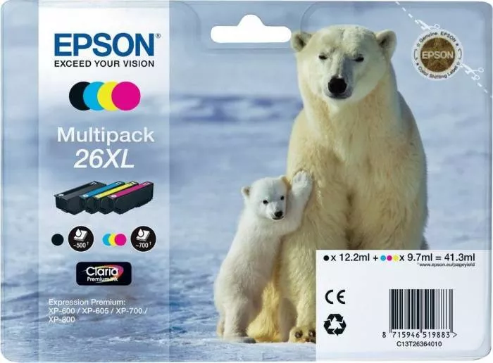 Set cartuse Epson 26XL Multipack c13t26364010 - cel.ro