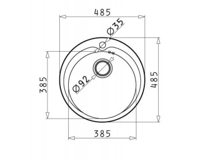 Set chiuveta inox PYRAMIS KIBA si baterie ACCEL Ø485mm adancime 160mm ...