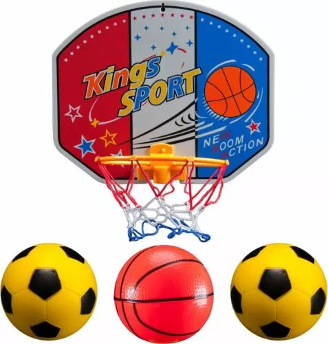 Set Mini Baschet OFFICE SLAM DUNK 32x26cm cu Trei Mingi JOC0016